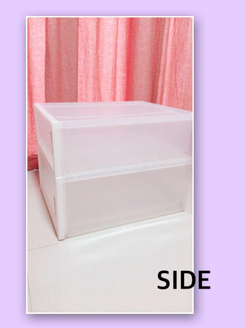 MUJI Stacking Storage Box, Furniture & Home Living, Home Improvement ...