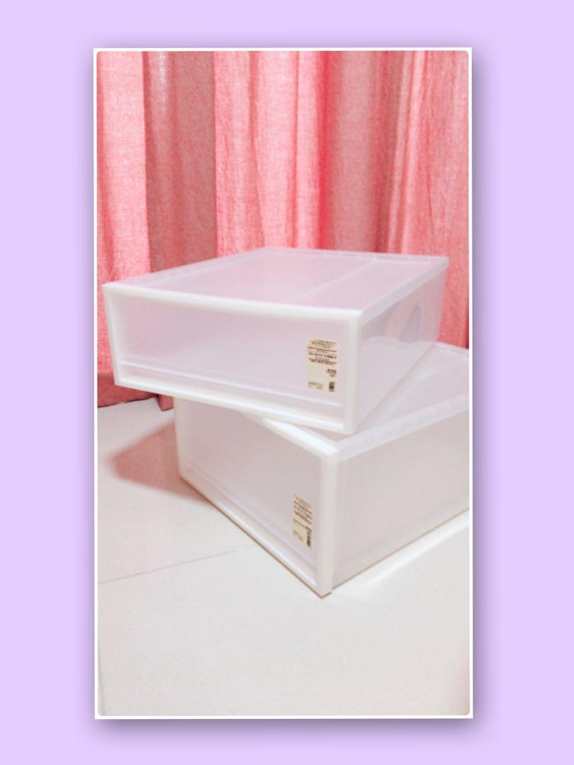 MUJI Stacking Storage Box, Furniture & Home Living, Home Improvement ...