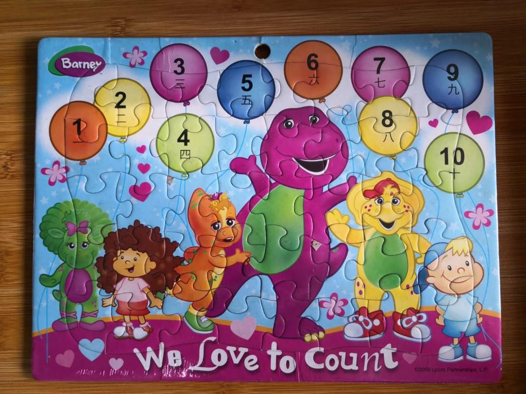 (NEW) Barney Jigsaw Puzzle, Hobbies & Toys, Toys & Games on Carousell