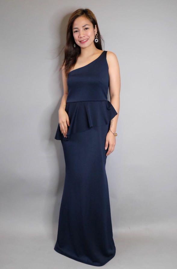 One Sided Layered Mermaid Gown on Carousell