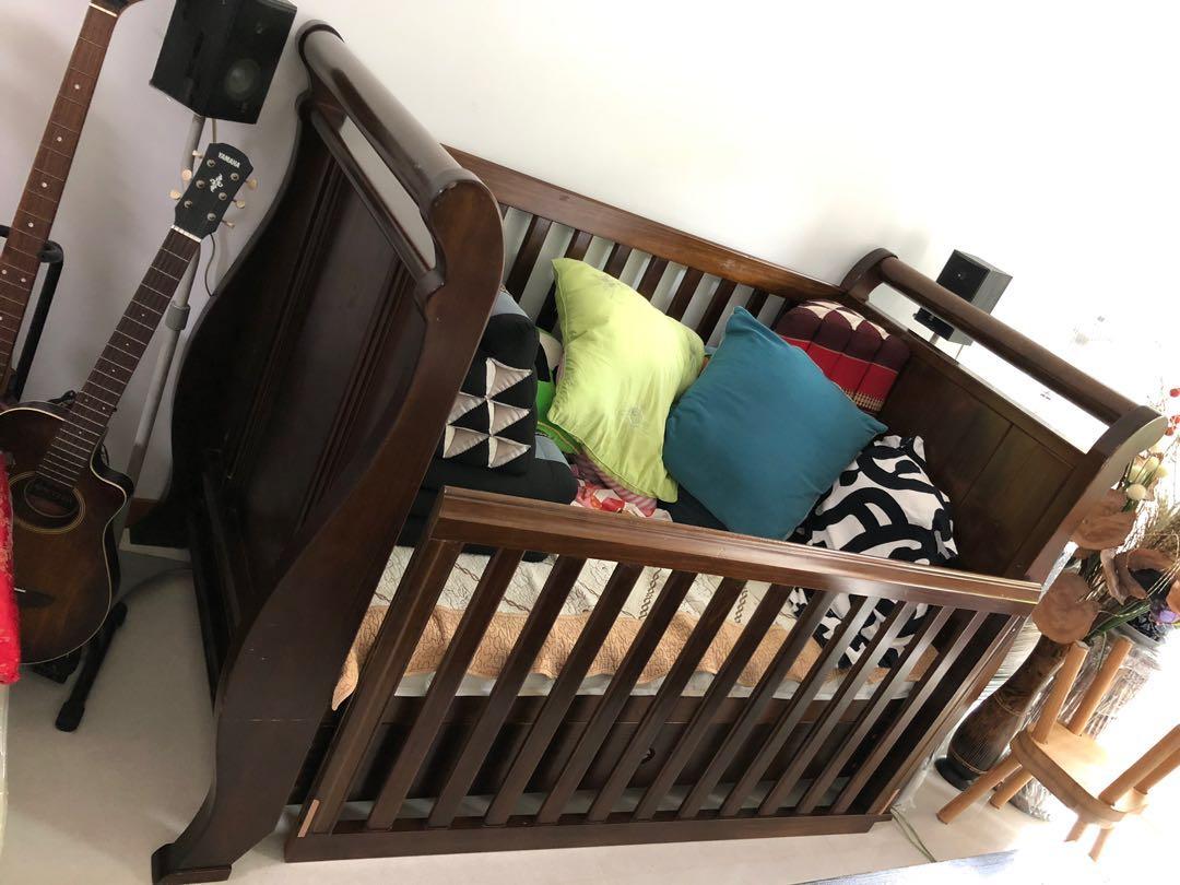 Original Boori country solid wood baby cot and toddler bed , Babies ...