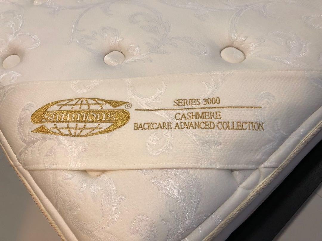 Simmons cashmere backcare 3000 (King size mattress), Furniture & Home ...