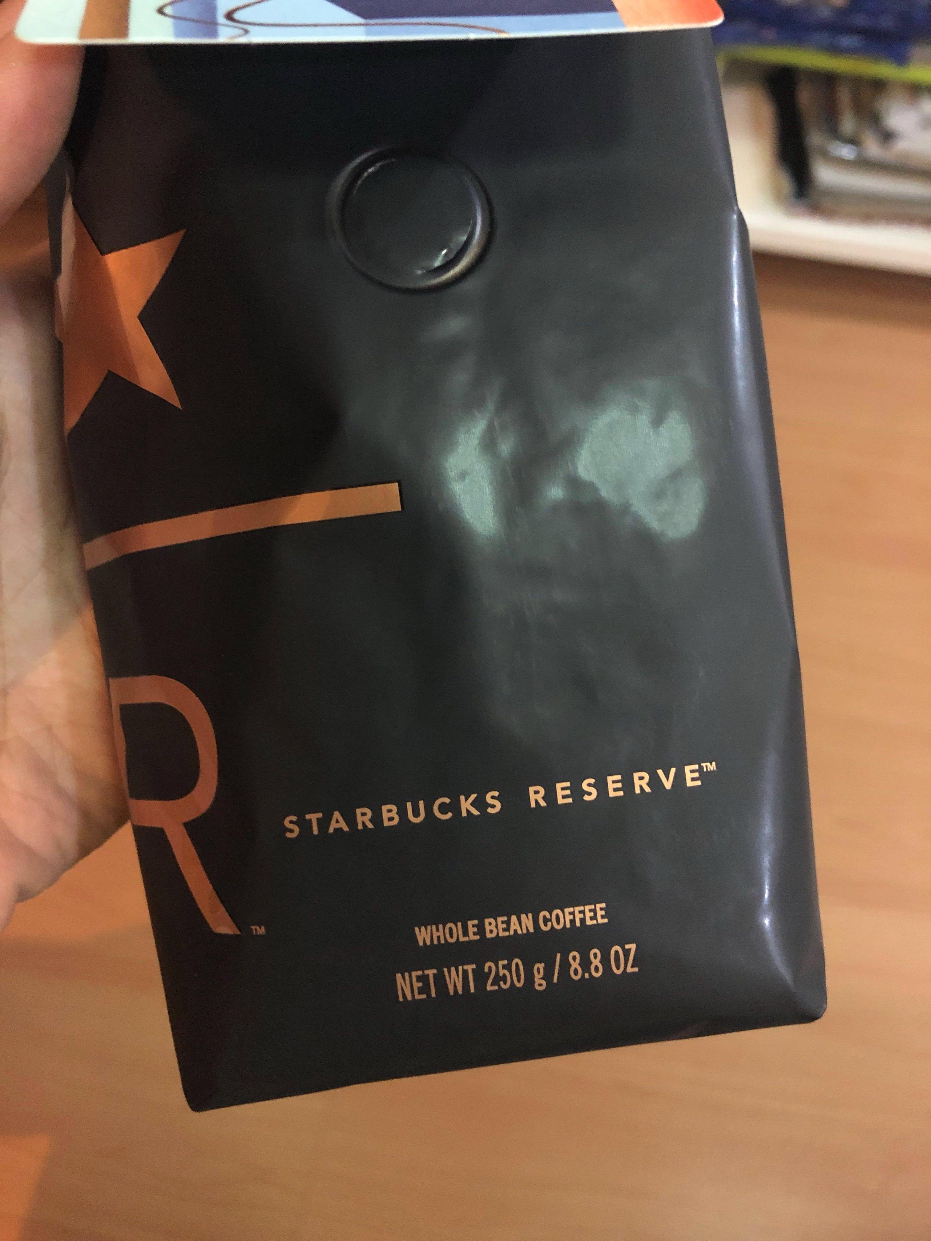 STARBUCKS Reserve Whole Bean Coffee, Food & Drinks, Beverages on Carousell