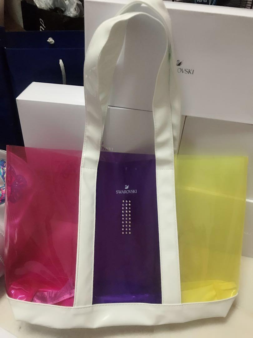 Swarovski duffle bag & color block bag, Luxury, Bags & Wallets on Carousell
