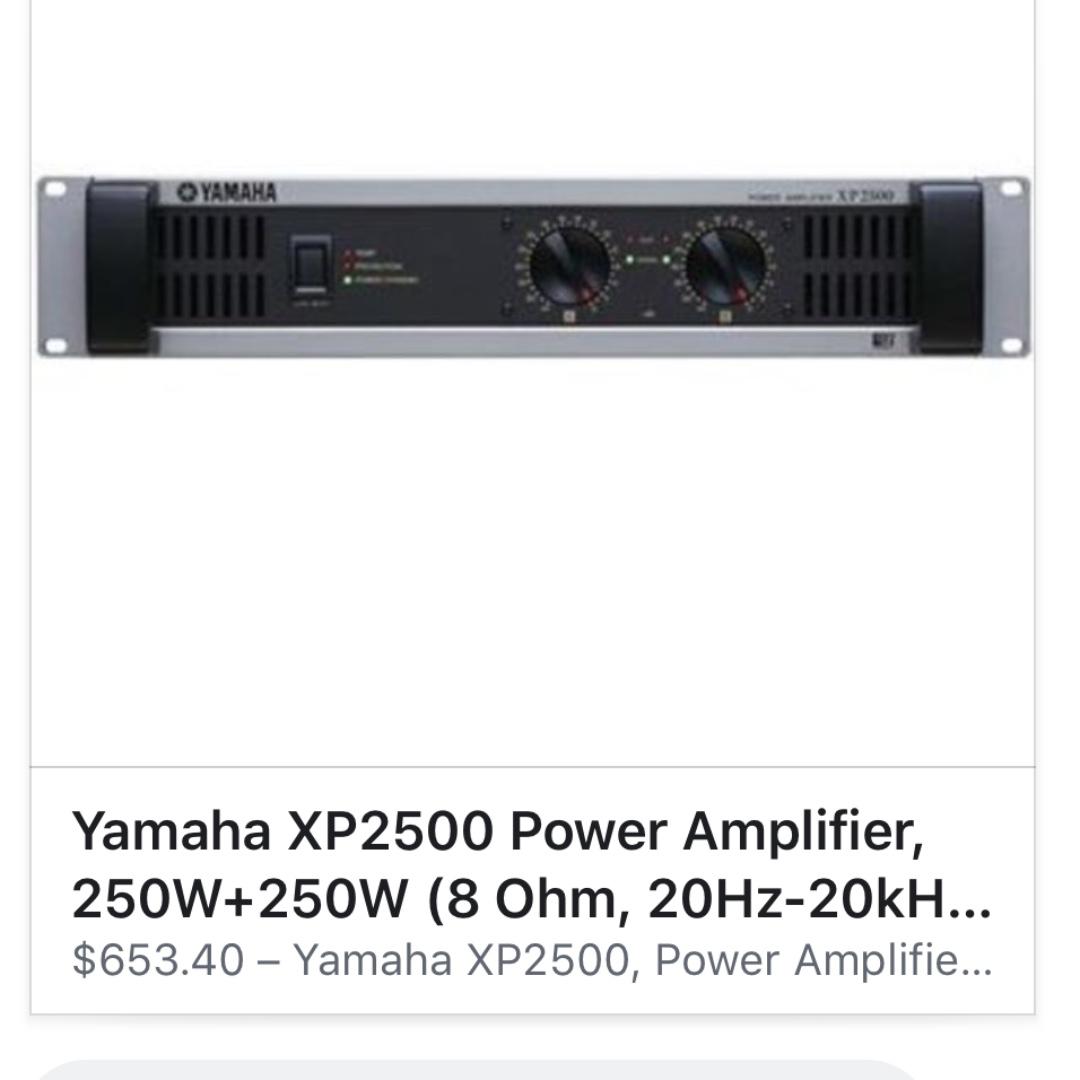Yamaha Power Amplifier XP2500, Audio, Other Audio Equipment on Carousell