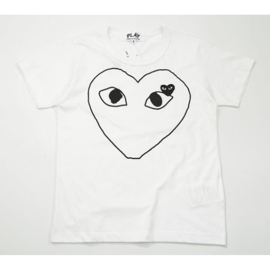 CDG Play Tee, Men's Fashion, Tops & Sets, Tshirts & Polo Shirts on ...
