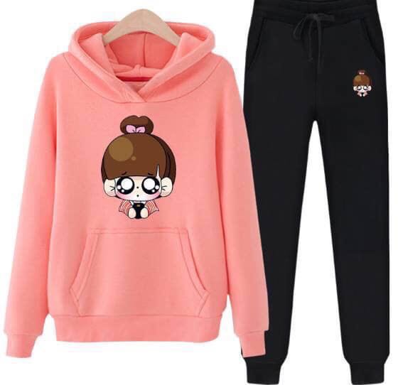 Cotton Hoodie Jacket & Pants Terno, Women's Fashion, Coats, Jackets and ...