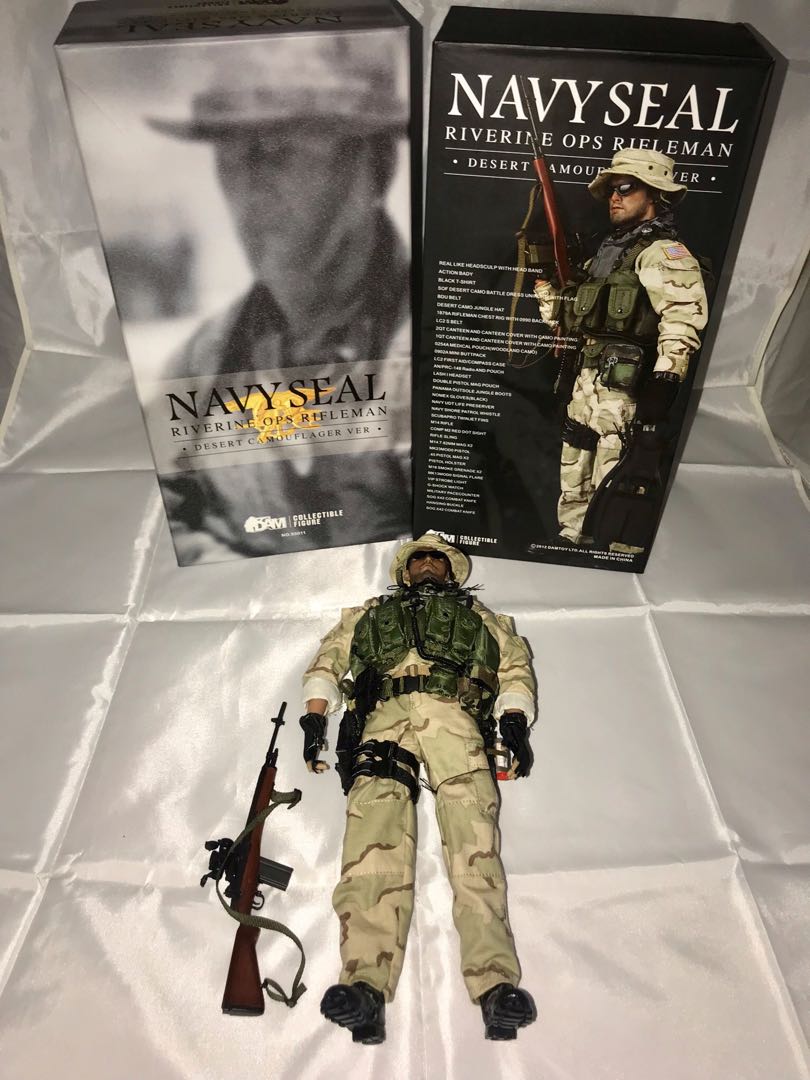 DAM TOYS MMS 1/6 DX12" COD NAVY SEAL RIVERINE OPS RIFLEMAN 美軍現代士兵 海豹特擊隊 ...