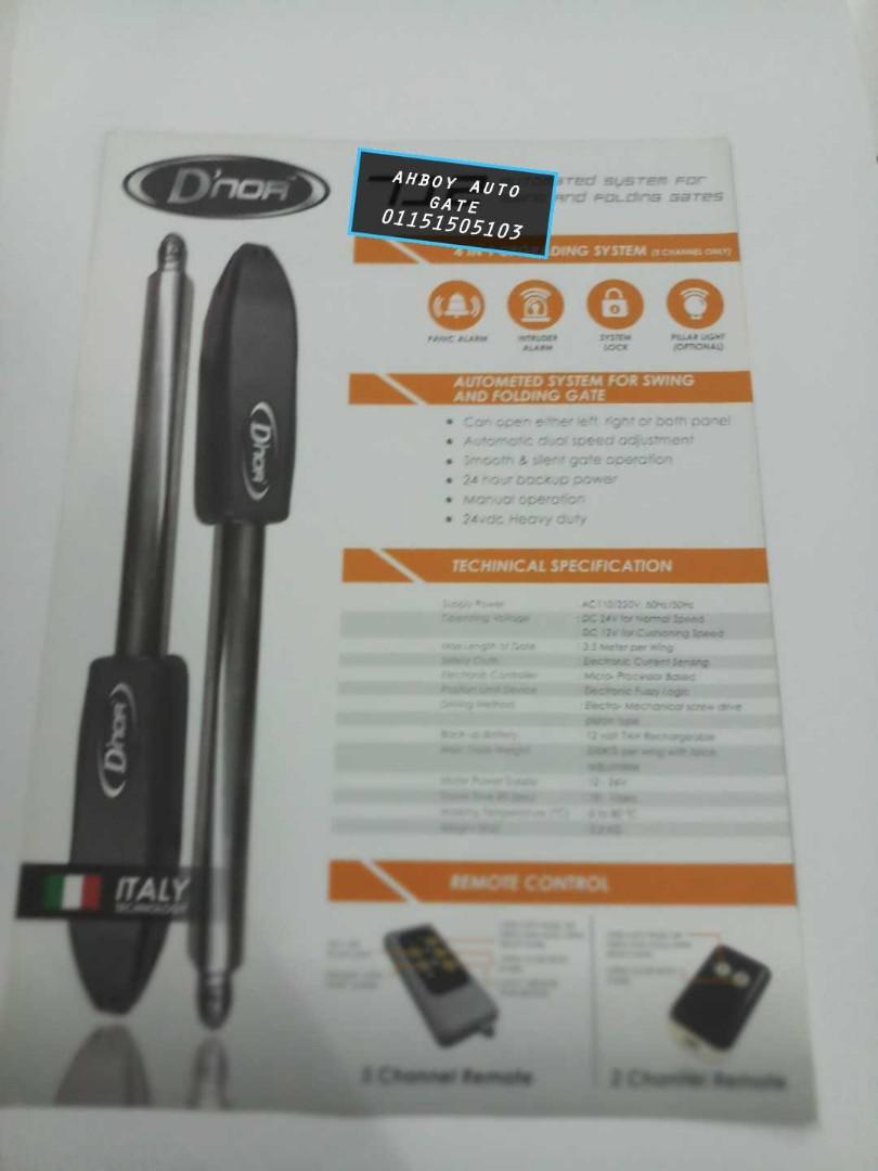 Dnor 712 autogate, Furniture & Home Living, Gardening, Garden Soil ...