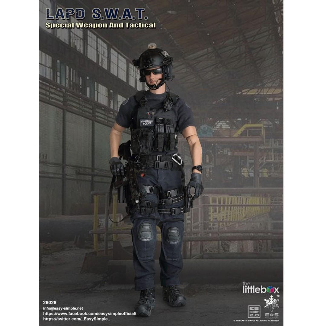 E&S 1/6 Scale 26028 - LAPD S.W.A.T. Easy & Simple SWAT, Hobbies & Toys ...