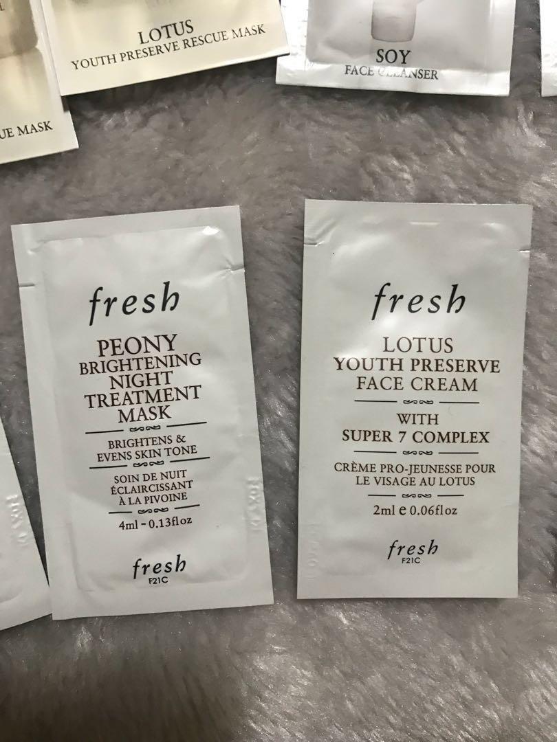 Fresh samples kit, Beauty & Personal Care, Face, Face Care on Carousell