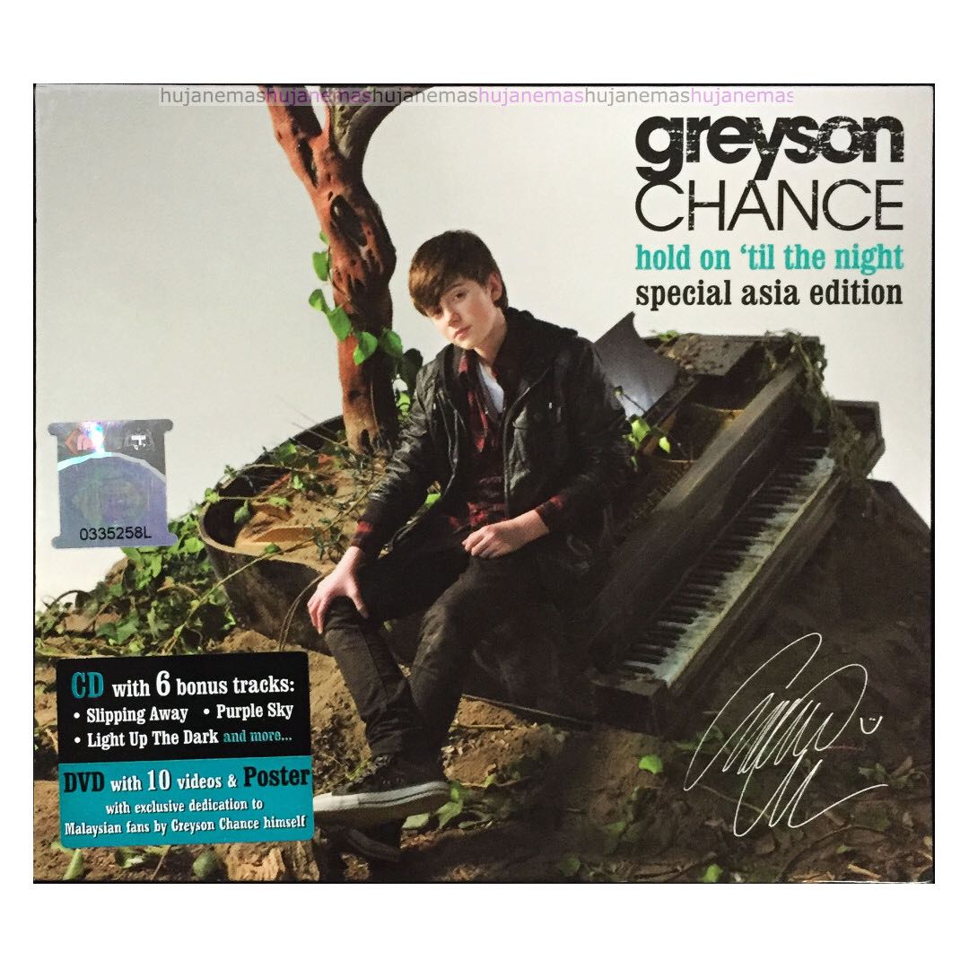 GREYSON CHANCE Hold On 'Til The Night SPECIAL ASIA EDITION CD + DVD ...