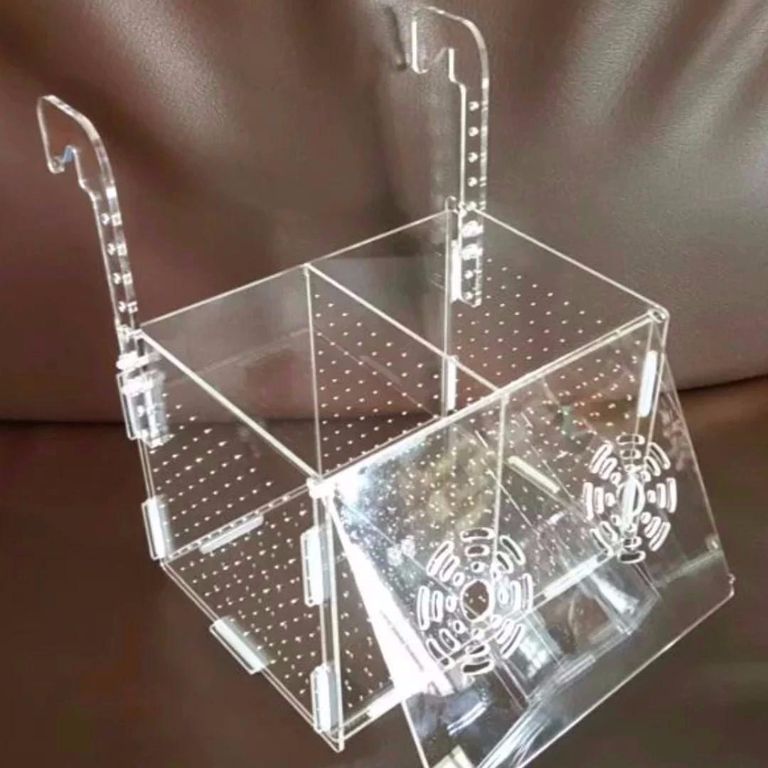 Hanging Type Acrylic Isolate Box / Breeding Box / Divider For Aquarium ...