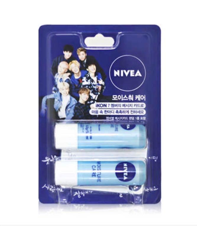 iKON X NIVEA LIP MOISTURE SPECIAL EDITION WITH RANDOM PHOTOCARD ...