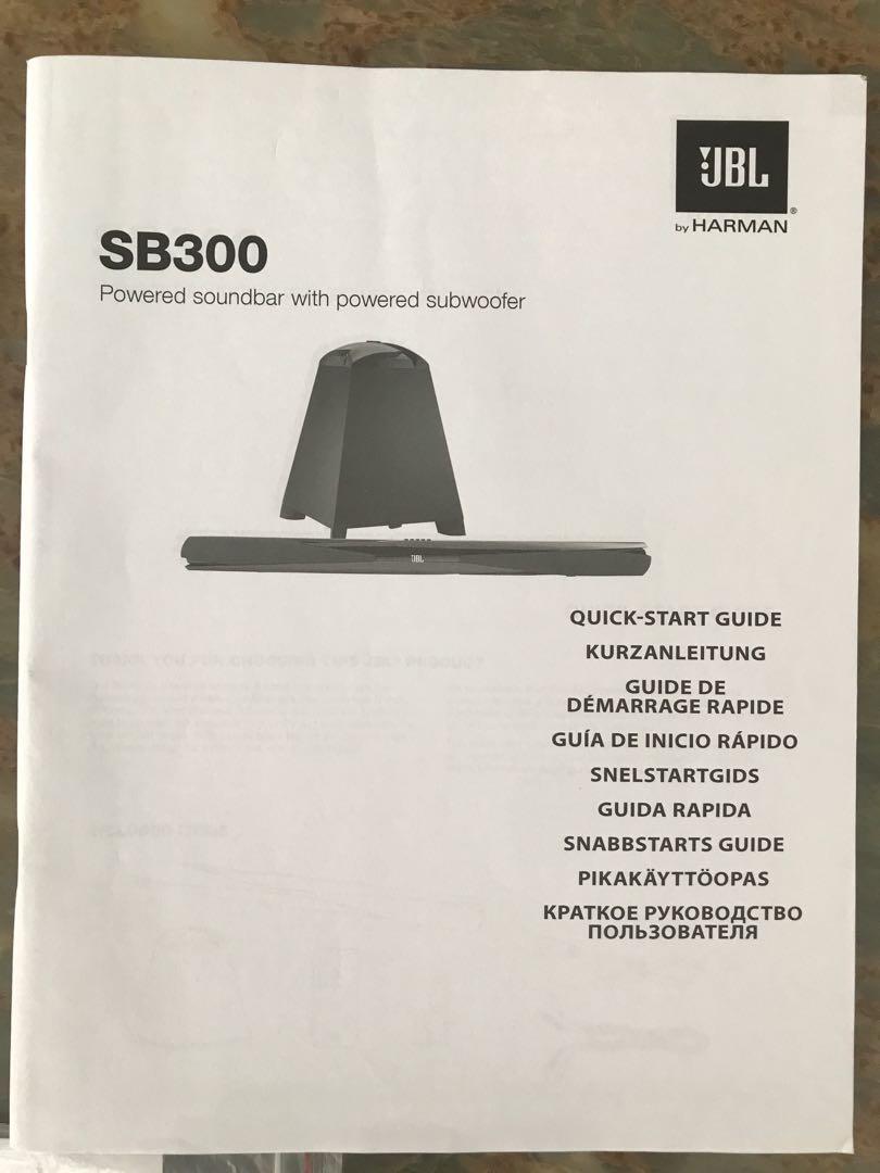 JBL SB 300 Soundbar + Subwoofer, Audio, Soundbars, Speakers ...