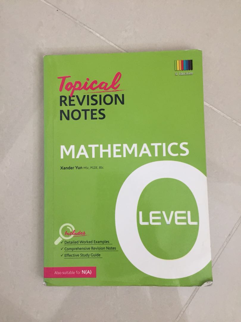 O Level Topical Revision Notes Emath, Hobbies & Toys, Books & Magazines ...