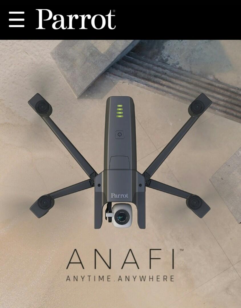 Parrot ANAFI + 1 battery, Photography, Drones on Carousell