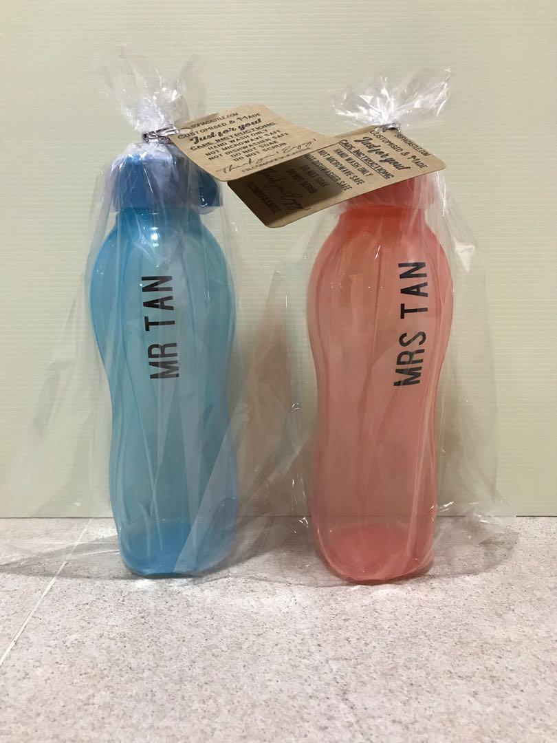 Personalised Tupperware Slim Eco Waterbottle 1L, Furniture & Home ...