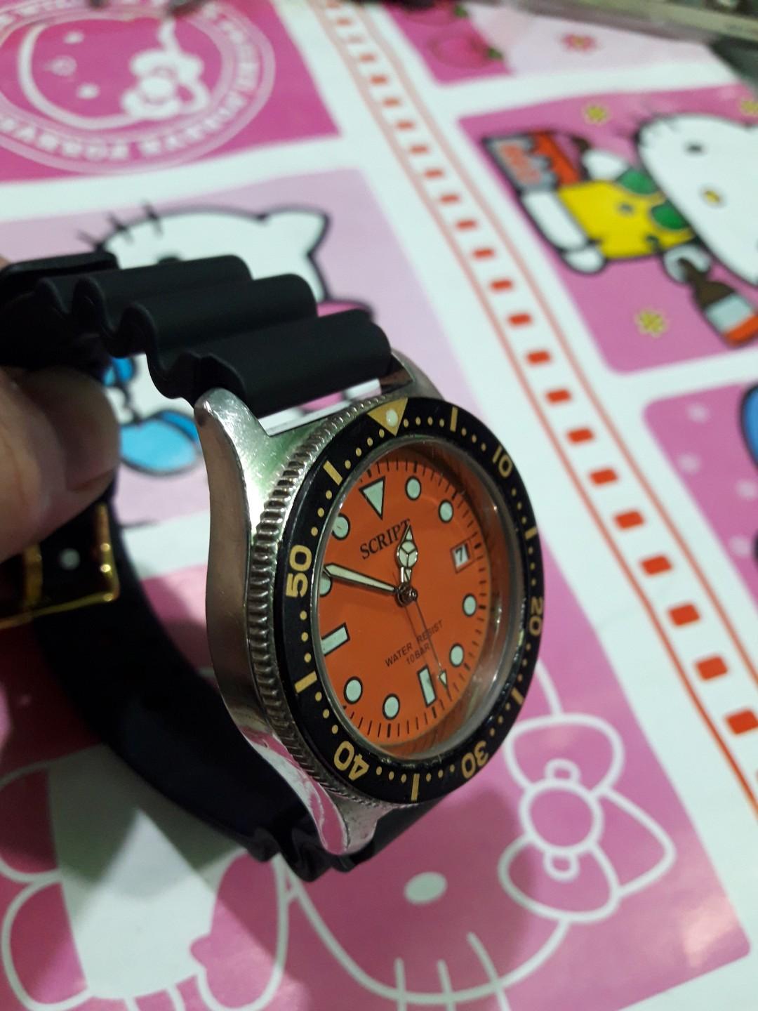 SCRIPT WATCH, Luxury, Watches on Carousell