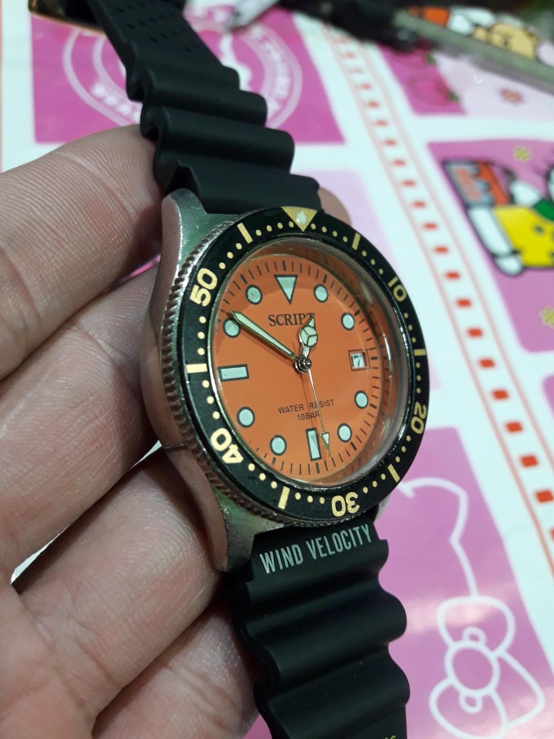 SCRIPT WATCH, Luxury, Watches on Carousell