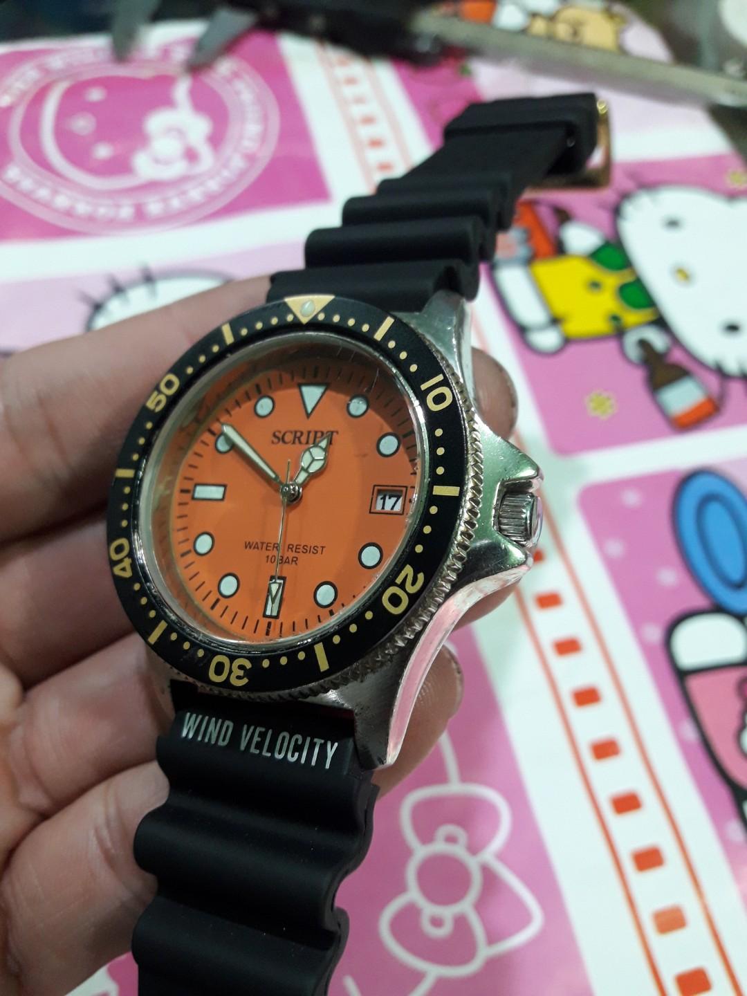SCRIPT WATCH, Luxury, Watches on Carousell