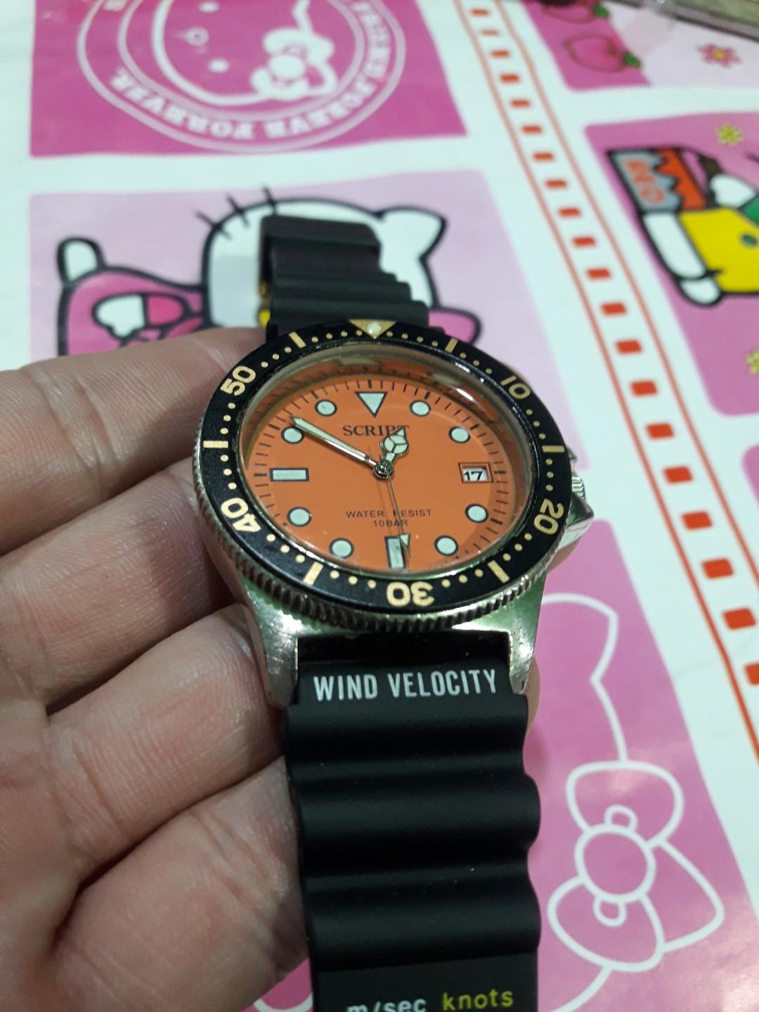 SCRIPT WATCH, Luxury, Watches on Carousell