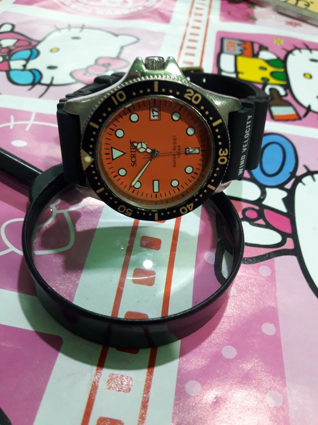 SCRIPT WATCH, Luxury, Watches on Carousell