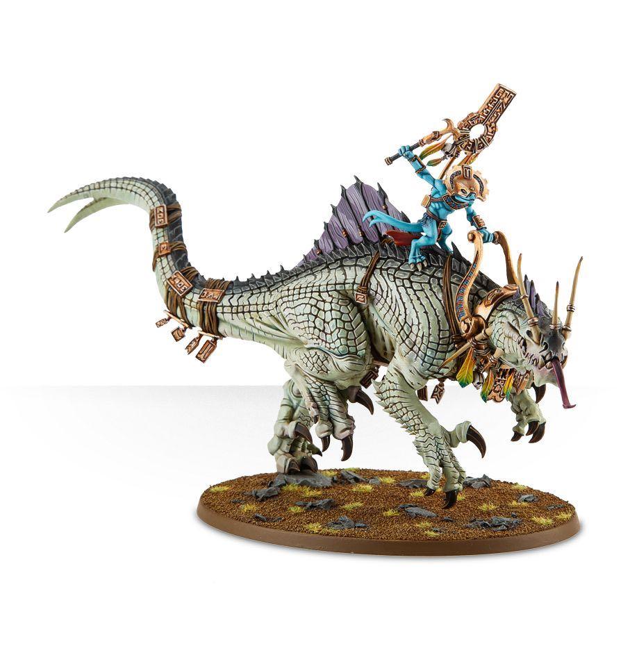 Warhammer AOS Seraphon Saurus Oldblood on Carnosaur, Hobbies & Toys ...