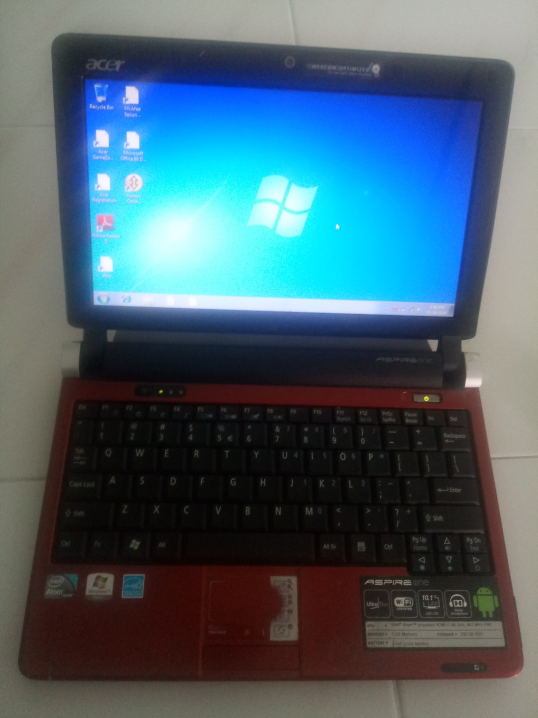 Acer Aspire One Notebook 10.1", Computers & Tech, Laptops & Notebooks ...