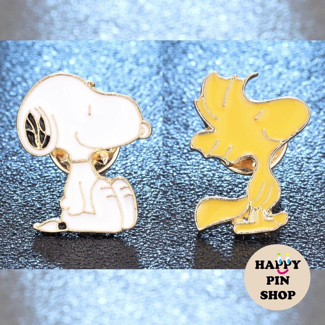 [AVAIL @ Cine] Snoopy & Woodstock Enamel Pins - Peanuts Comics, Women's Fashion, Jewelry ...