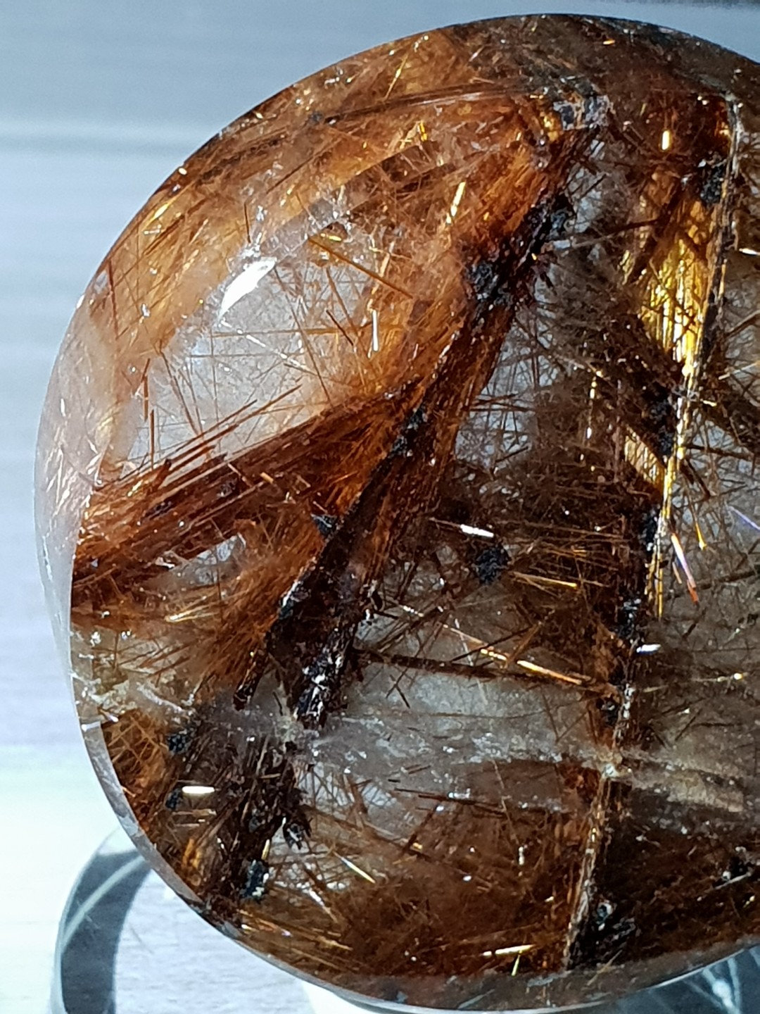 Copper Red Rutile in Quartz Crystal from Brazil, Women's Fashion ...
