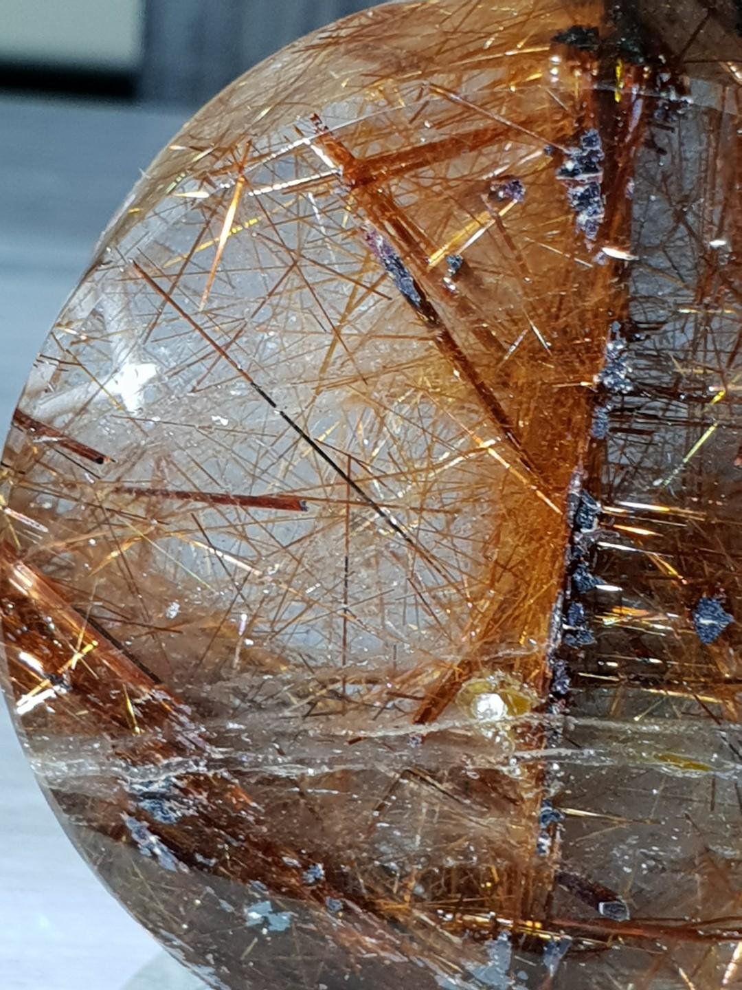 Copper Red Rutile in Quartz Crystal from Brazil, Women's Fashion ...
