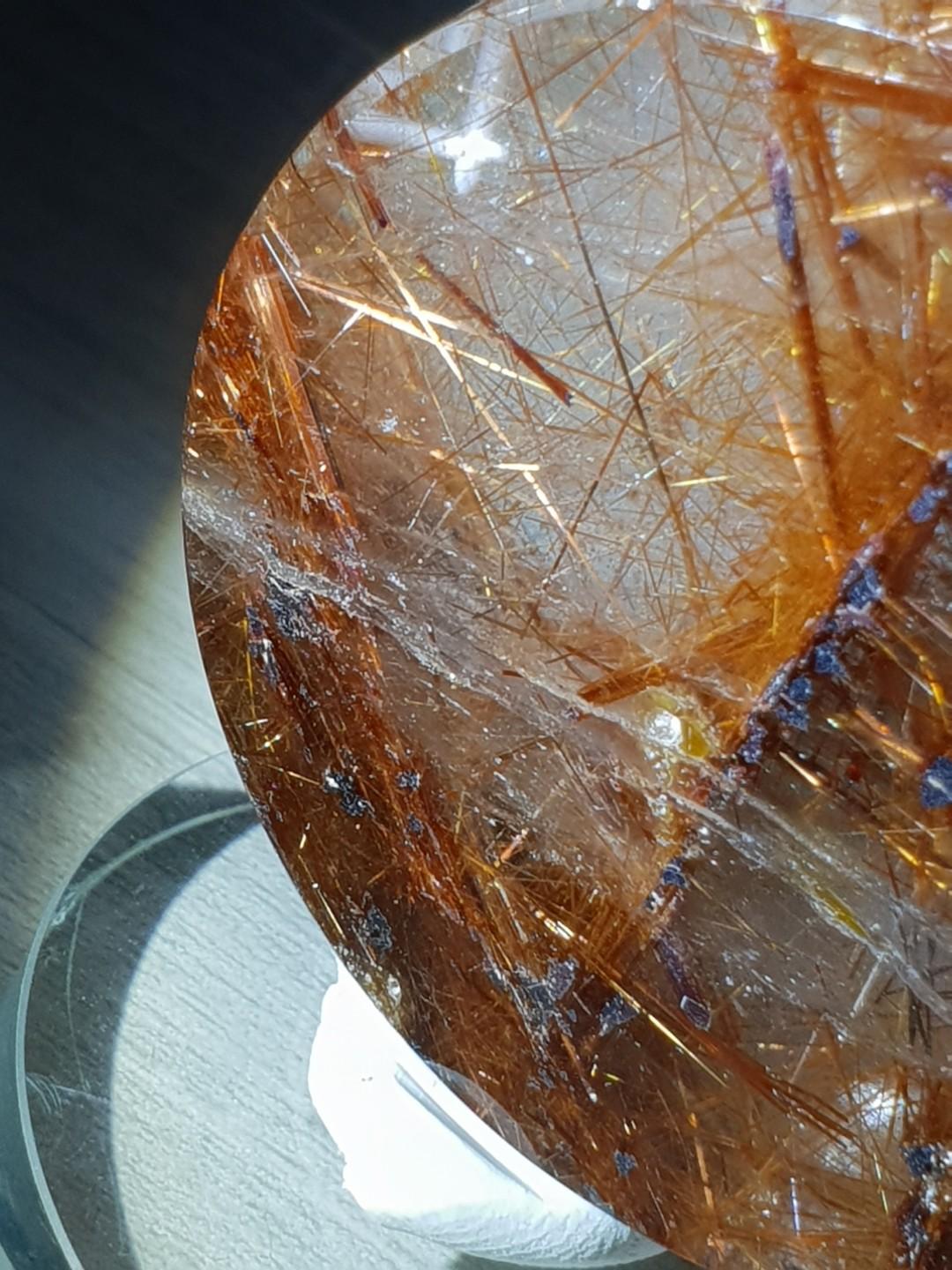 Copper Red Rutile in Quartz Crystal from Brazil, Women's Fashion ...