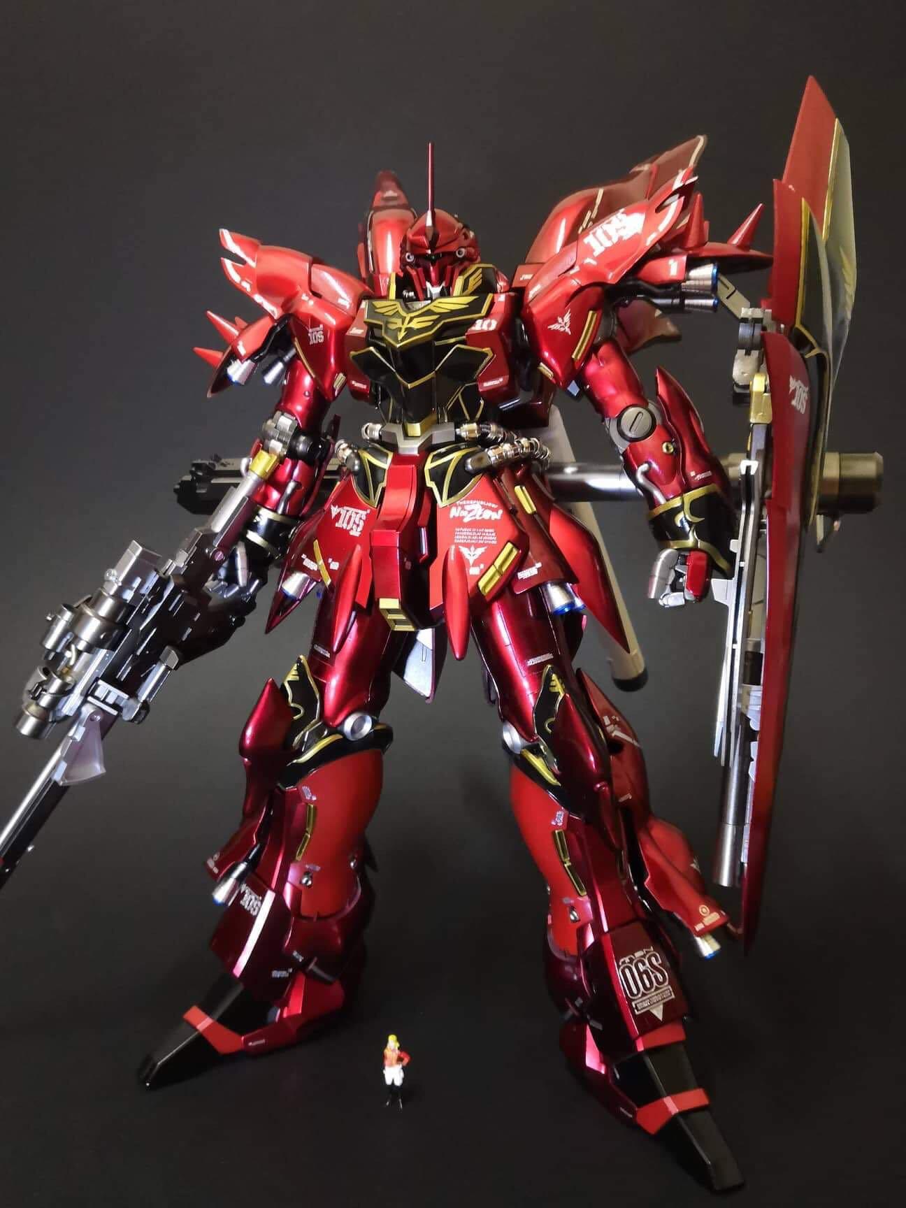 [Custom Paint] Sinanju MG, Hobbies & Toys, Toys & Games on Carousell