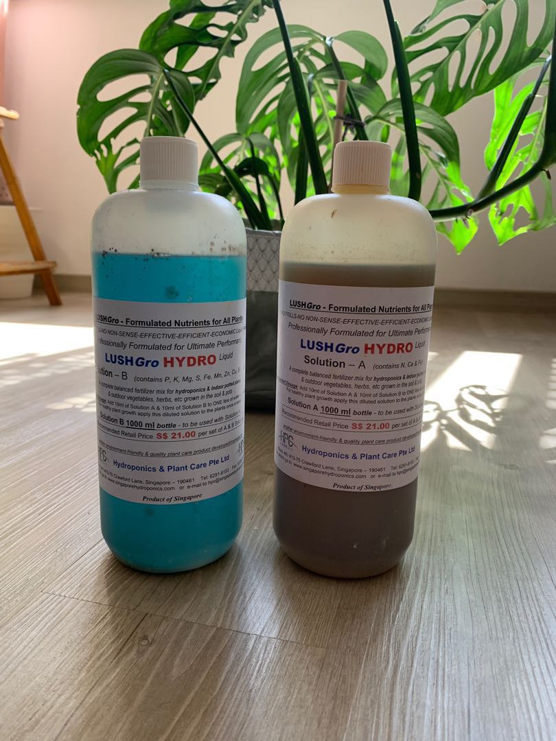 Eco City Hydroponics LUSHGro-HYDRO planet Nutrient Liquid, Furniture ...