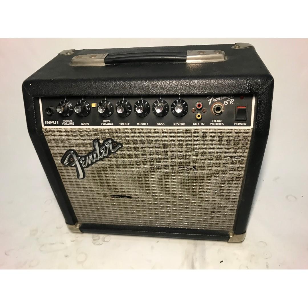 Fender frontman 15R guitar amp, 興趣及遊戲, 音樂樂器 & 配件, 樂器 - Carousell