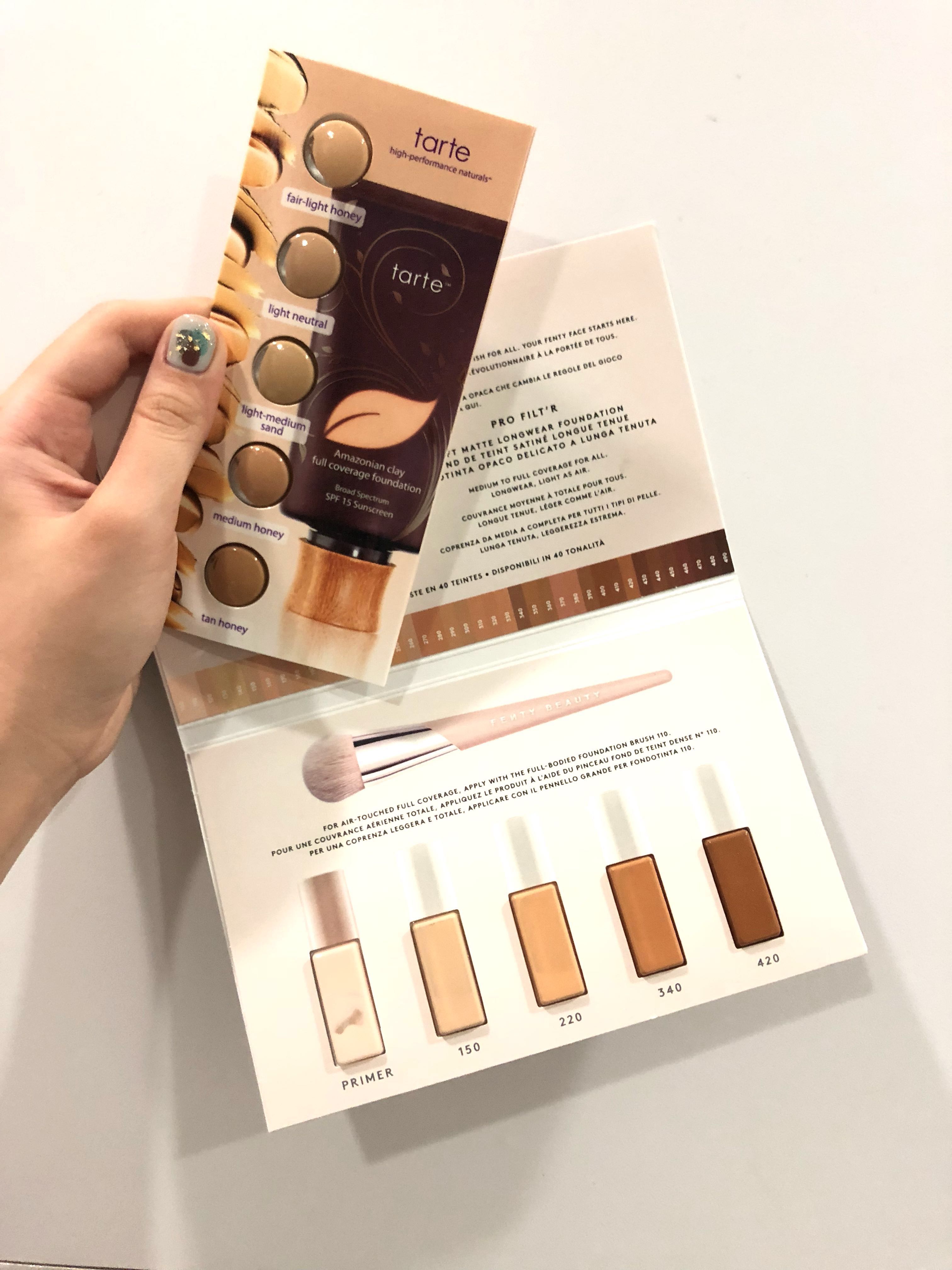 Fenty Beauty and Tarte Foundation Samples, Beauty & Personal Care, Face ...