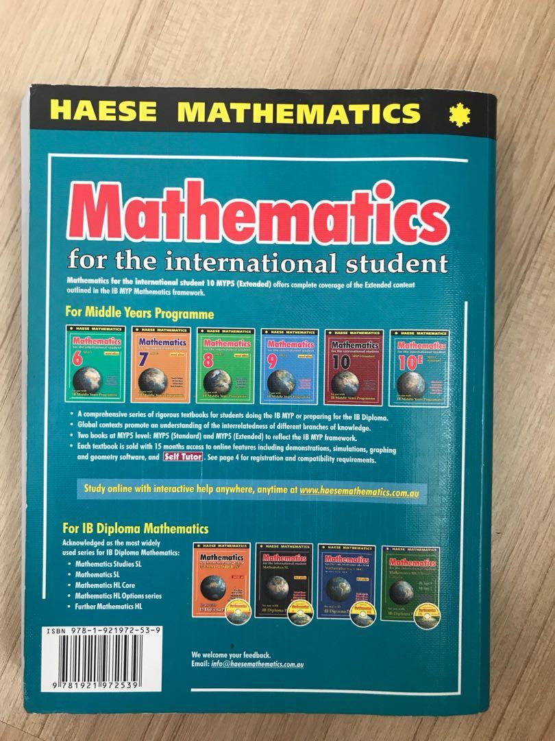 IB Mathematics HAESE MYP5 extended 10E for the international student ...