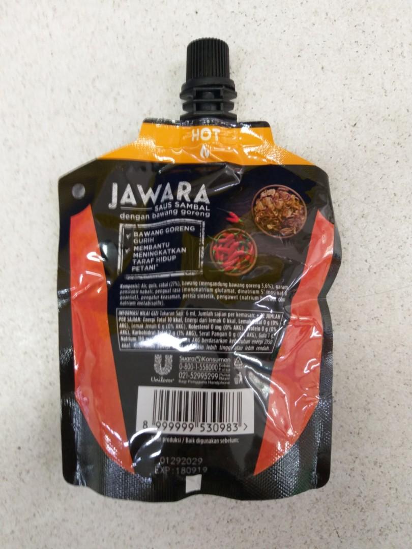 Jawara bottled Chili Sauce, Food & Drinks, Spice & Seasoning on Carousell