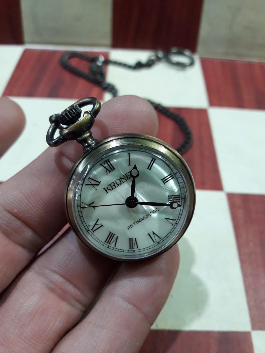 KRONE POCKET WATCH, Women's Fashion, Watches & Accessories, Watches on ...