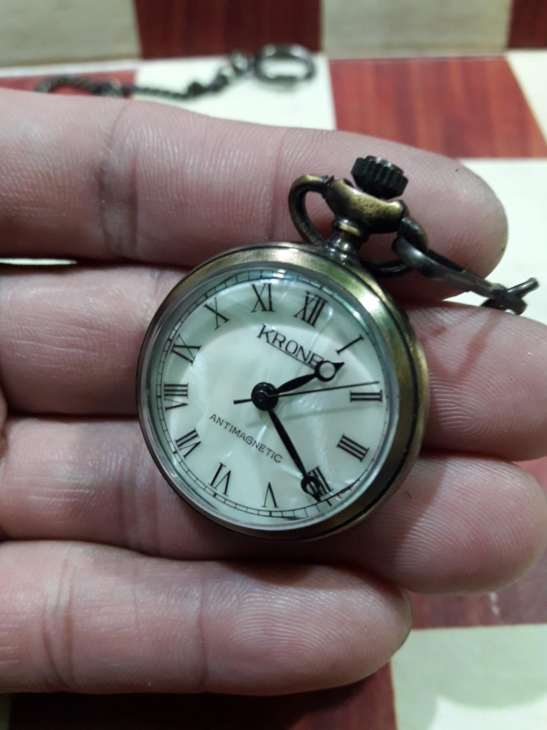 KRONE POCKET WATCH, Women's Fashion, Watches & Accessories, Watches on ...
