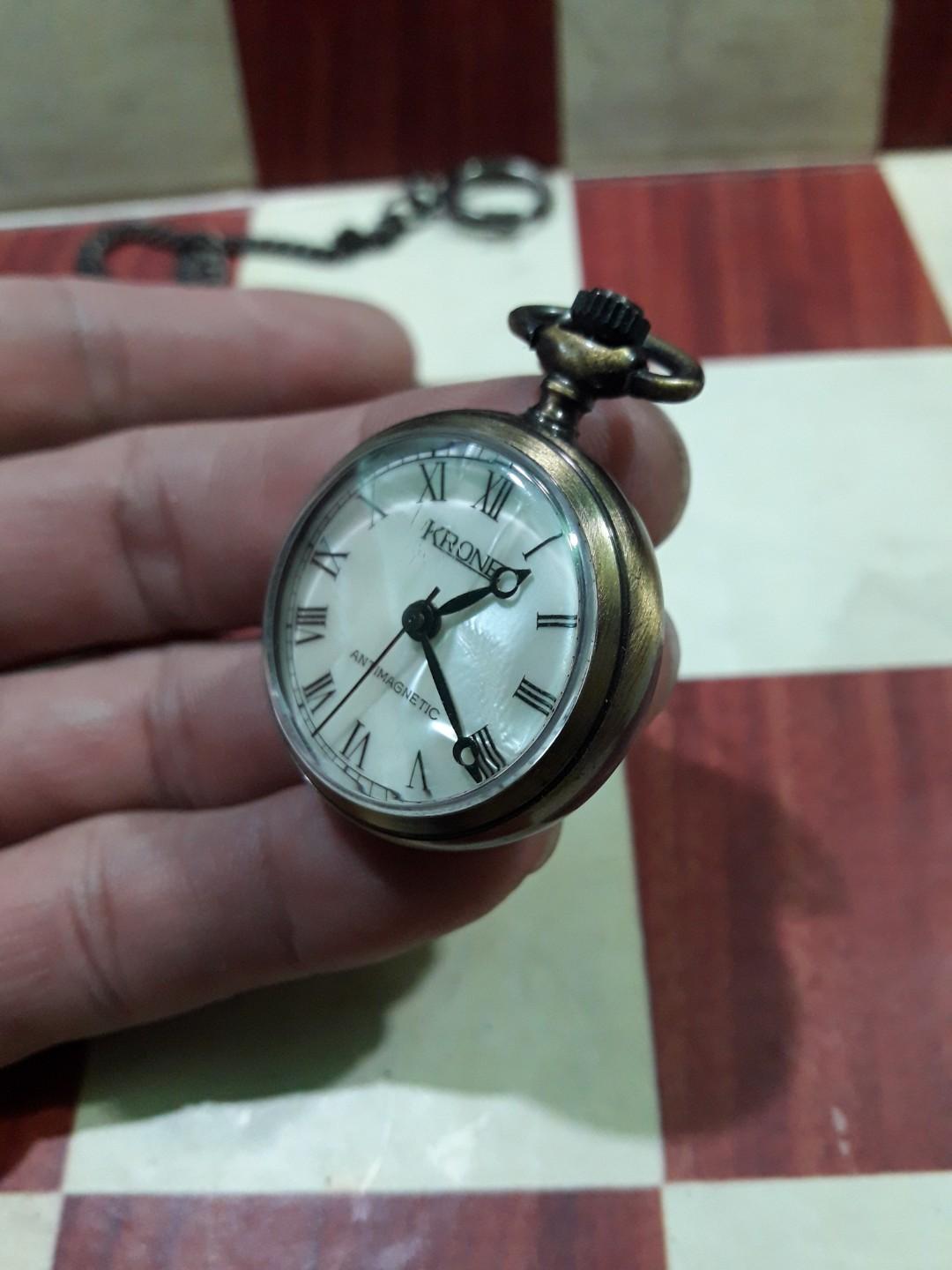 KRONE POCKET WATCH, Women's Fashion, Watches & Accessories, Watches on ...