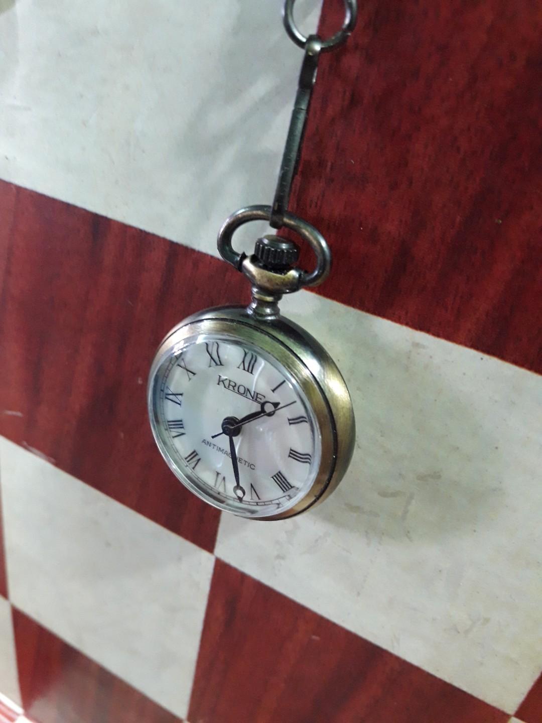 KRONE POCKET WATCH, Women's Fashion, Watches & Accessories, Watches on ...