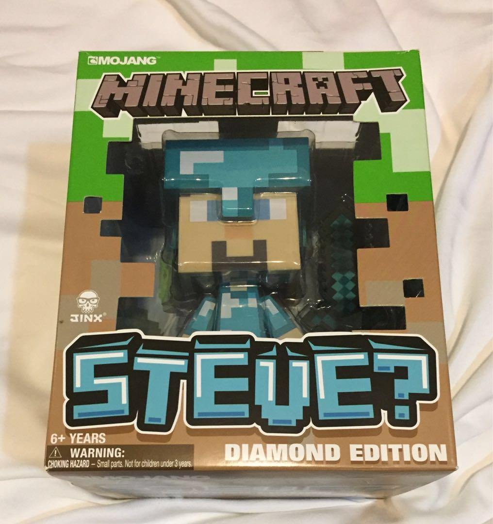 Minecraft Steve Diamond Edition 6 Inch Vinyl Figure, Hobbies & Toys ...