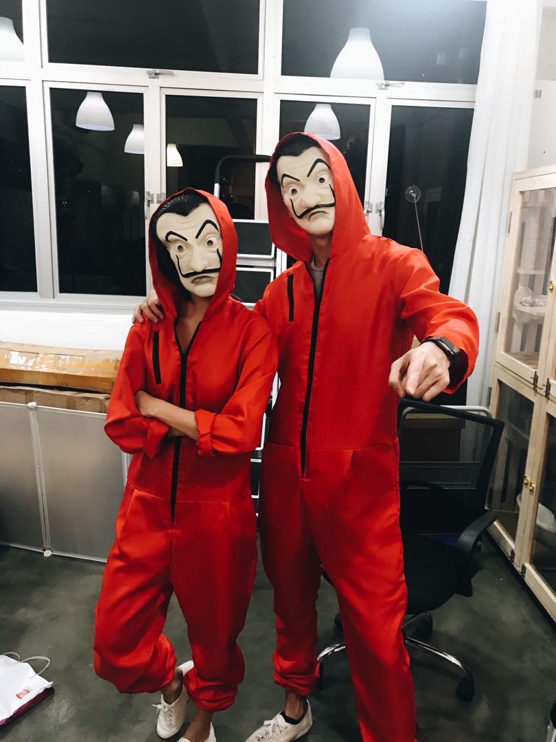 Money Heist Costume, Women's Fashion, Dresses & Sets, Jumpsuits on ...