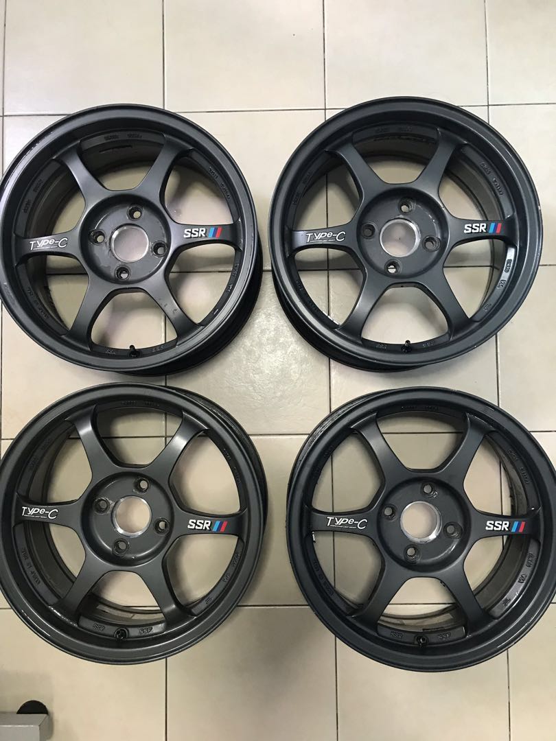 Original SSR Type C 15”, Car Accessories, Tyres & Rims on Carousell