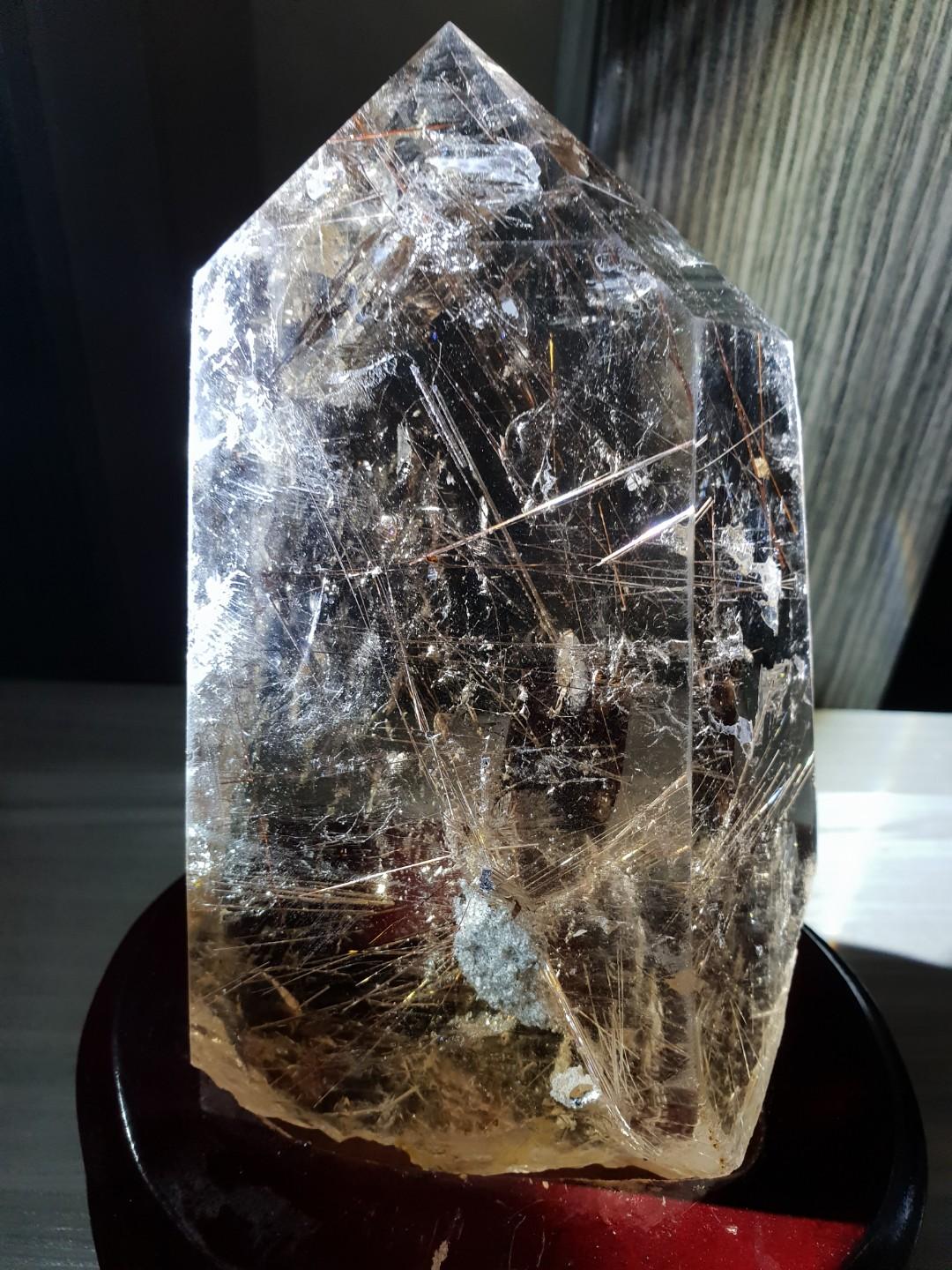 Red Copper Rutile Smoky Quartz with Rainbow Inclusion from Brazil ...