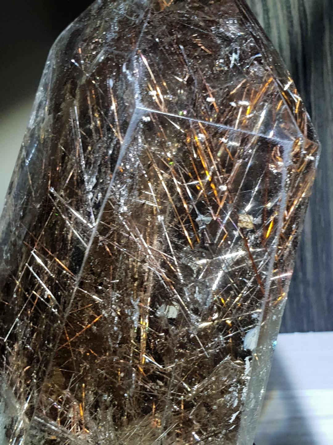 Red Copper Rutile Smoky Quartz with Rainbow Inclusion from Brazil ...