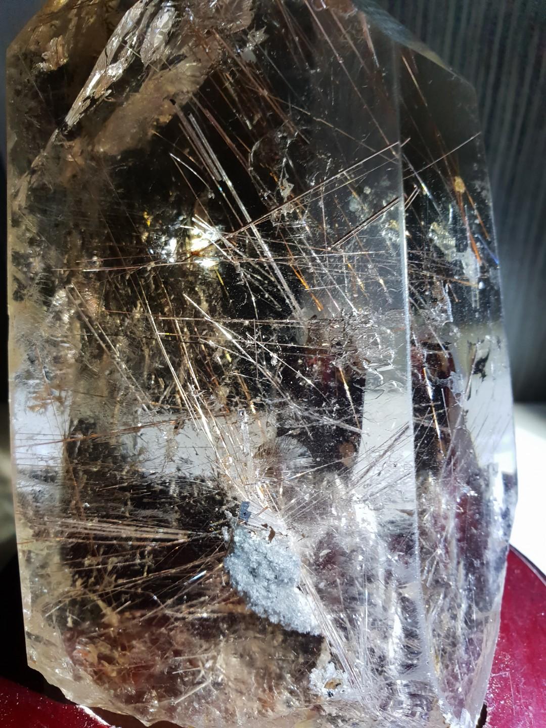 Red Copper Rutile Smoky Quartz with Rainbow Inclusion from Brazil ...