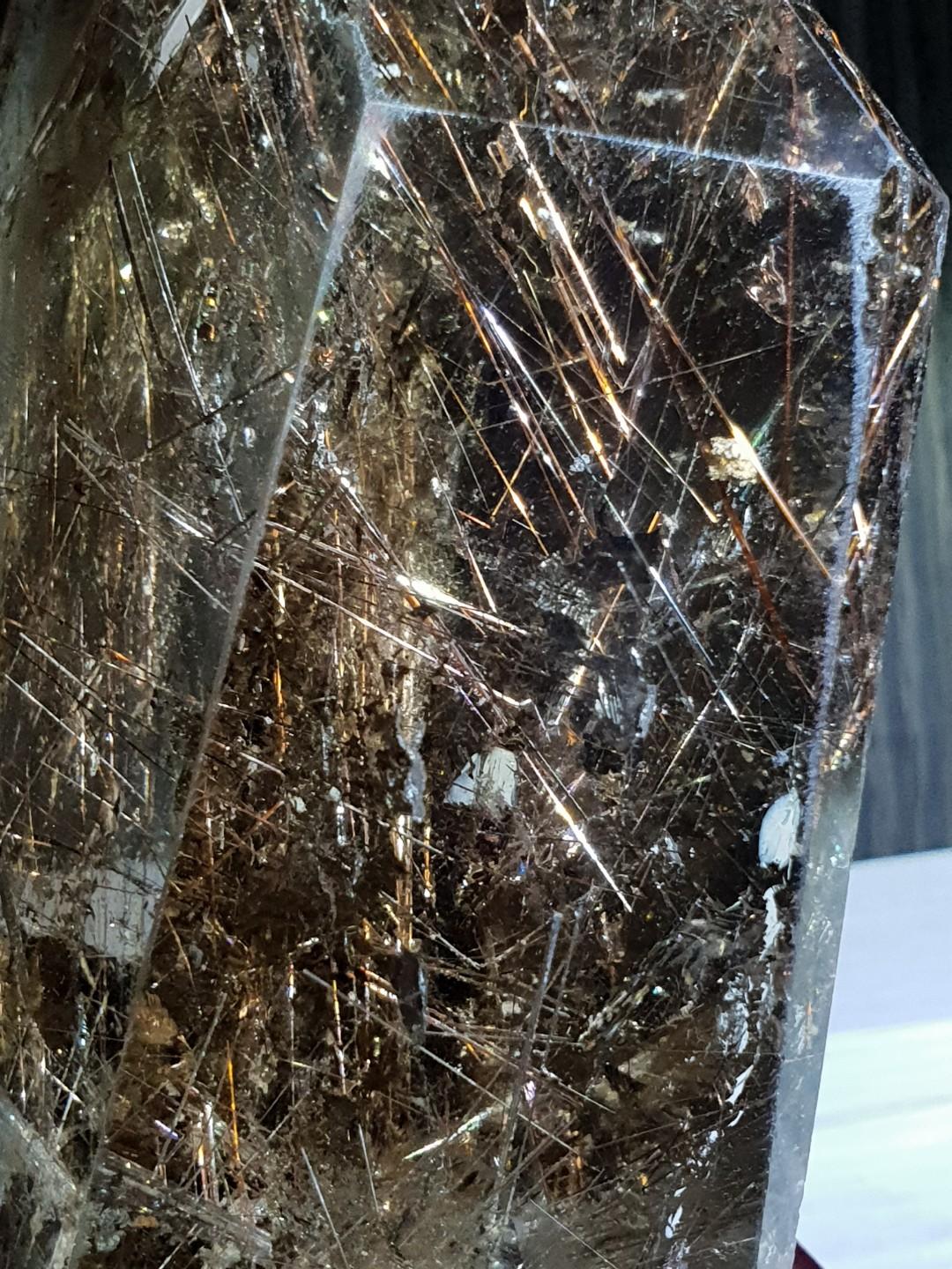 Red Copper Rutile Smoky Quartz with Rainbow Inclusion from Brazil ...